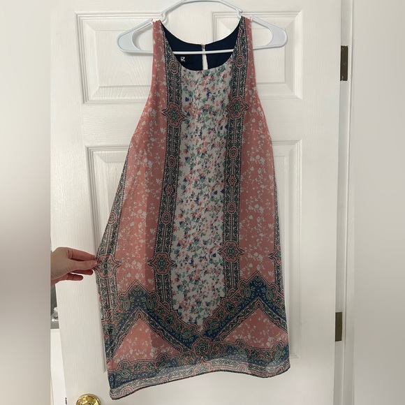 Iz Byer | Dresses | Iz Byer Sheer Floral Dress | Poshmark